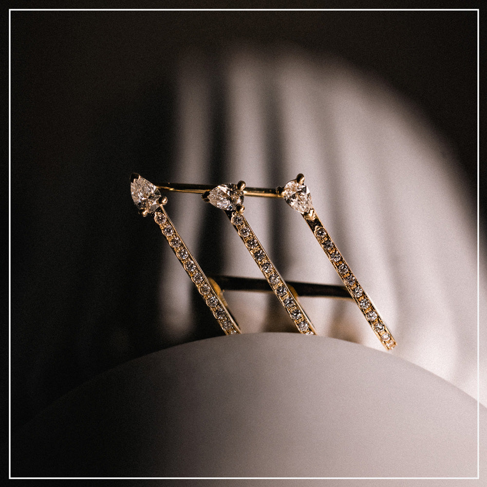 Revolve | עגיל יהלום מטפס – YAMAjewelry.co.il